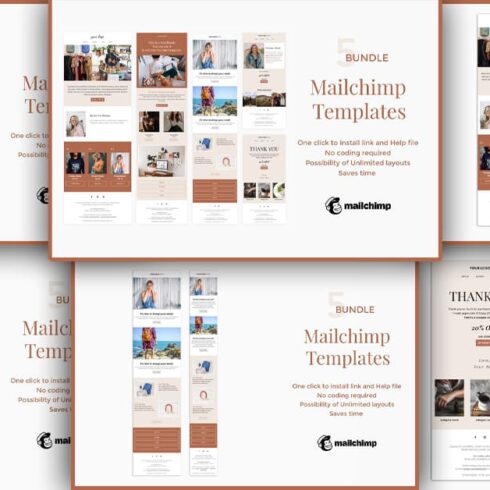 5 Mailchimp Email Templates | MasterBundles