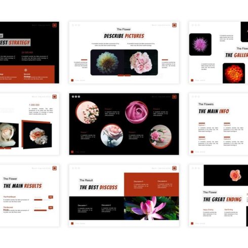 Flower Bloom - Powerpoint Template | MasterBundles