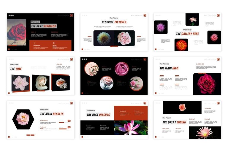 Flower Bloom - Powerpoint Template – MasterBundles