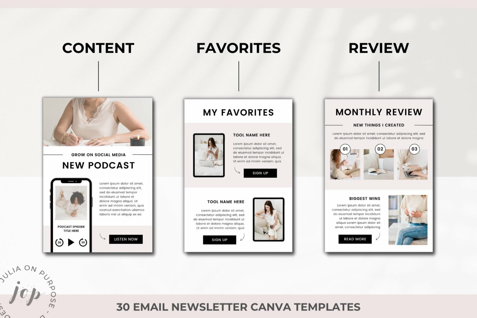 Email Marketing Canva Templates – MasterBundles