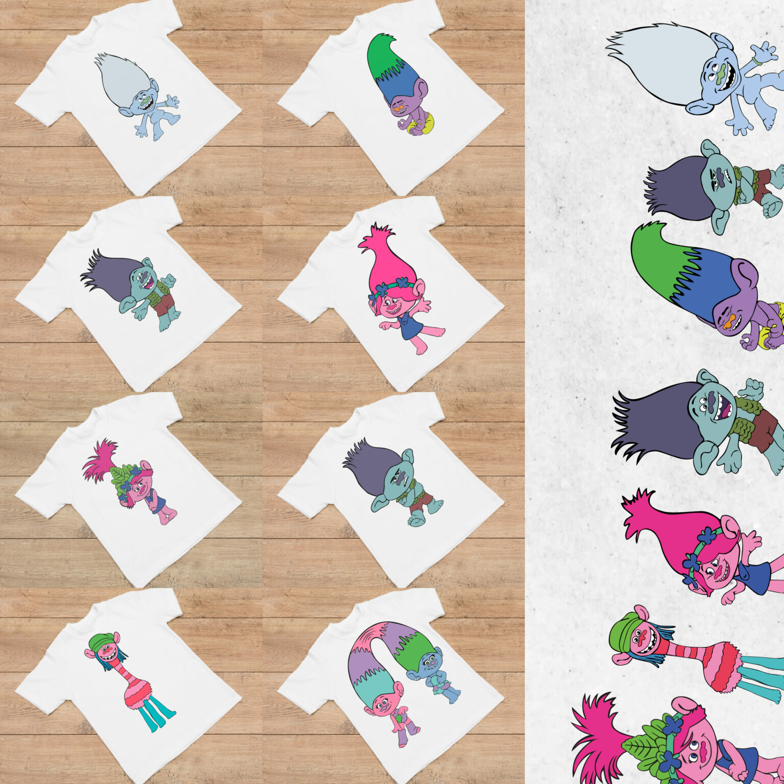 8 Troll T-shirt Designs Bundle – MasterBundles