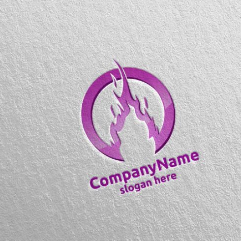 3D Fire Flame Element Logo Design 4 | MasterBundles
