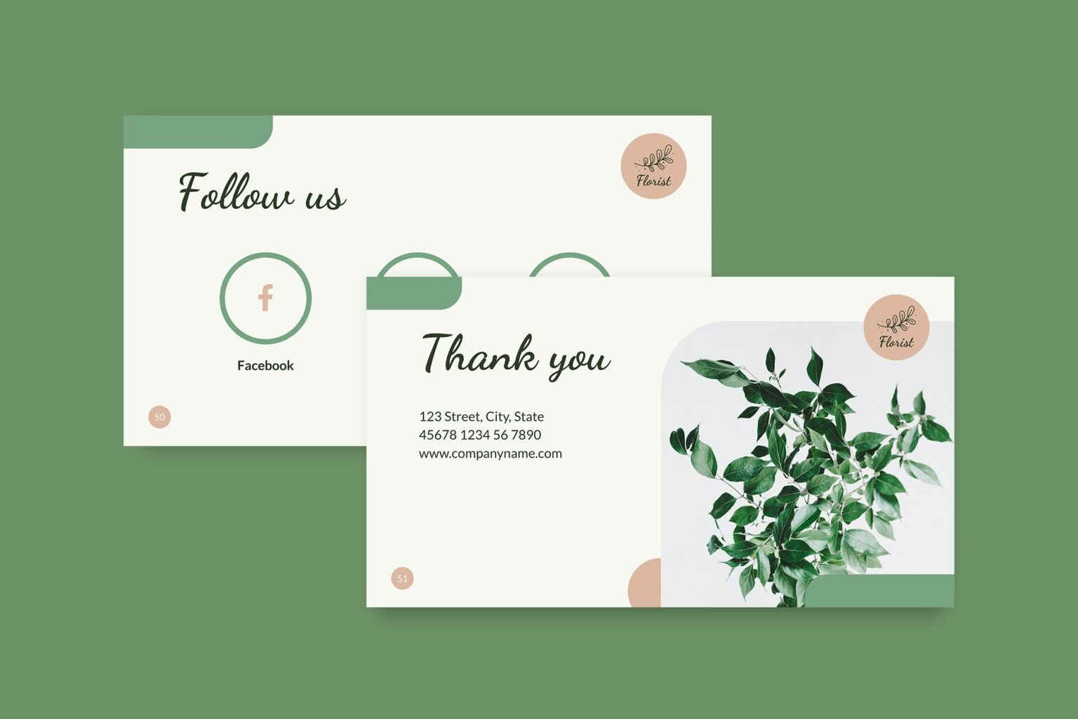 Flower Shop PowerPoint Presentation Template – MasterBundles