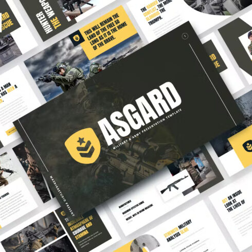 Asgard - Military and Army Powerpoint Template | MasterBundles