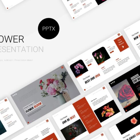 Flower Bloom - Powerpoint Template | MasterBundles