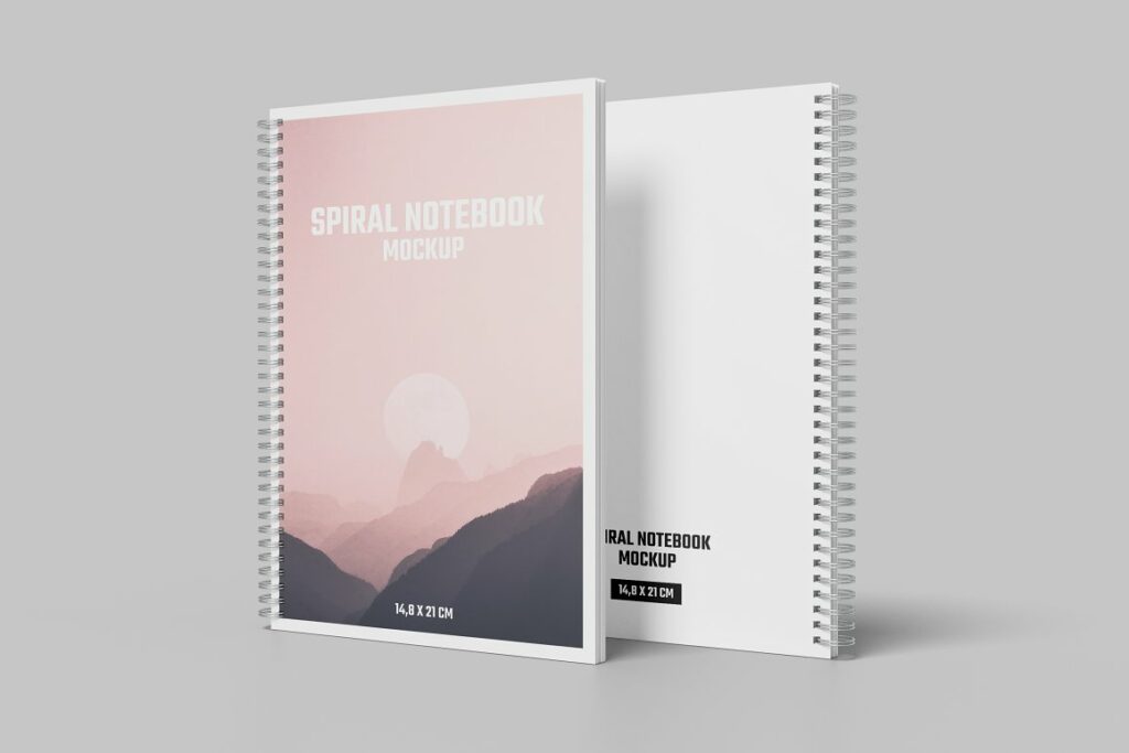 A5 Spiral Notebook Mockup – MasterBundles
