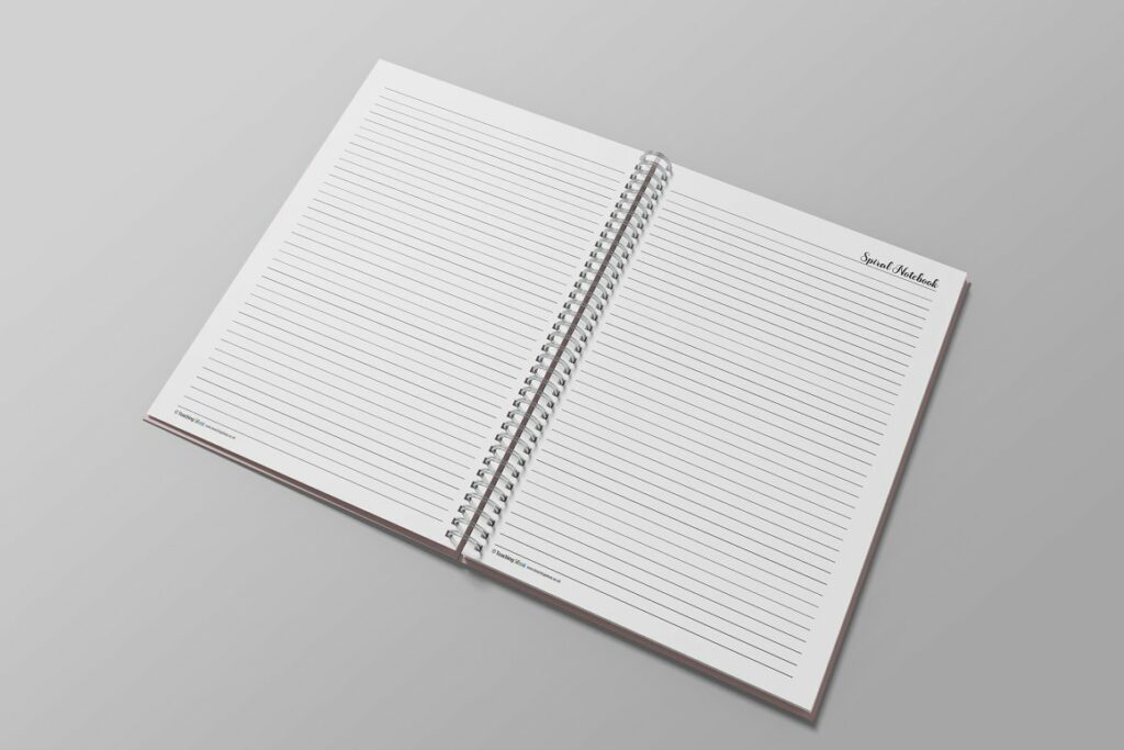 A5 Spiral Notebook Mockup – MasterBundles