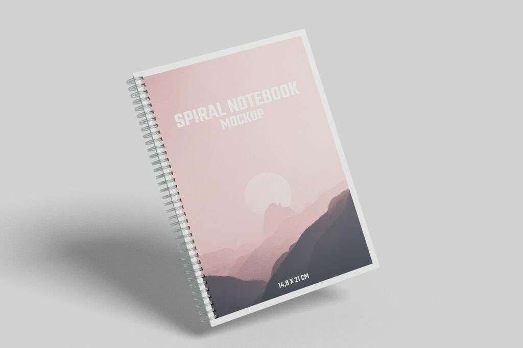 A5 Spiral Notebook Mockup – MasterBundles