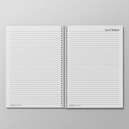 A5 Spiral Notebook Mockup | MasterBundles