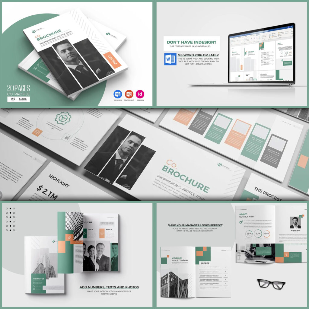 PPT & Docx Brochure Template – MasterBundles