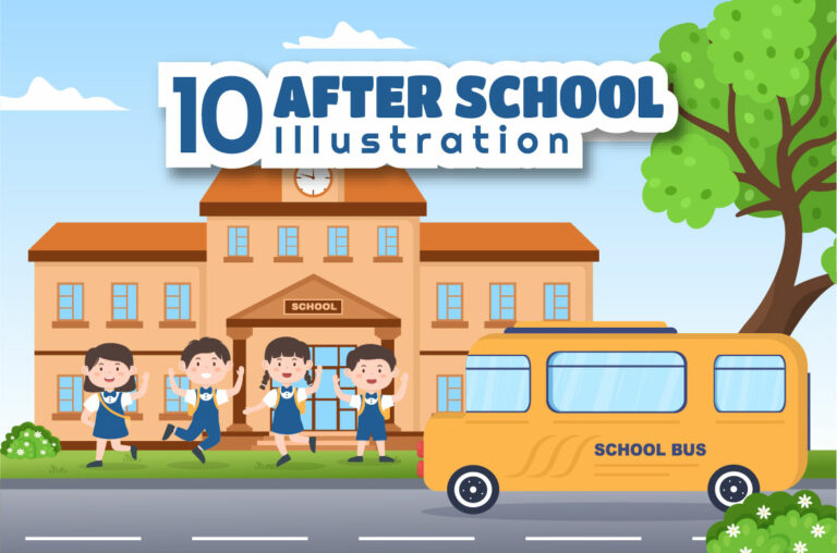 10 Students After School Illustration - MasterBundles