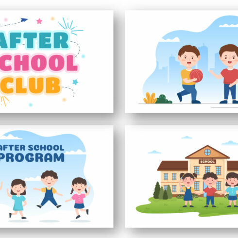 10 Students After School Illustration | MasterBundles