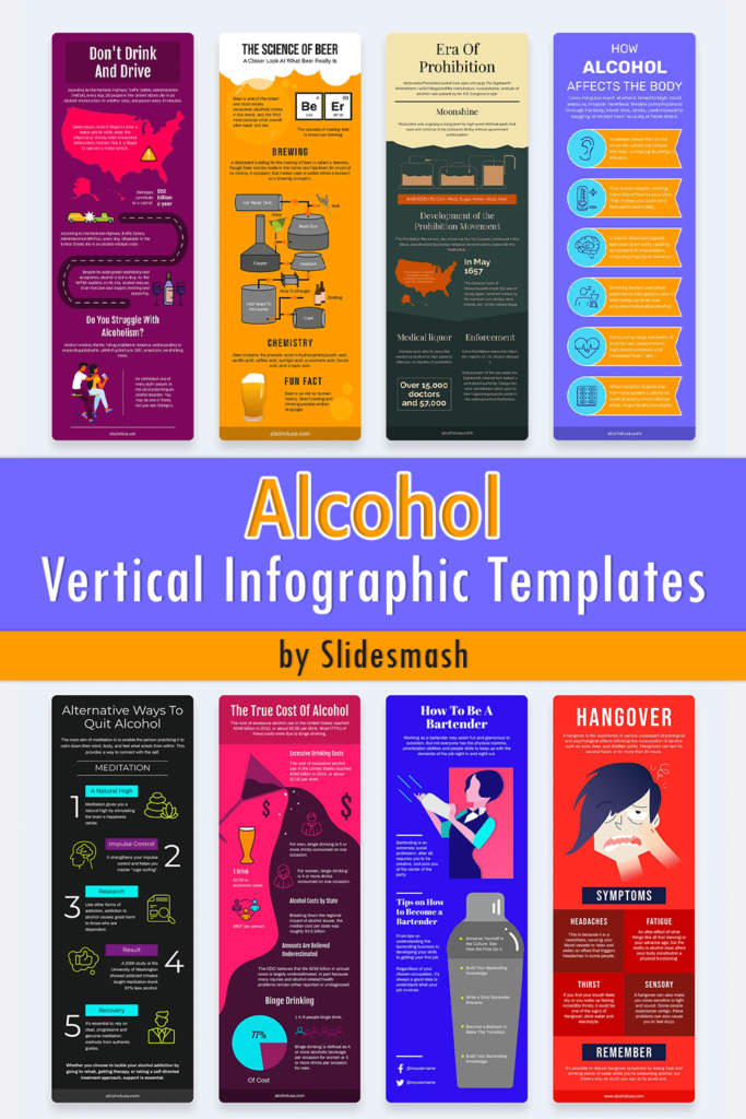 Alcohol Vertical Infographic Templates – MasterBundles