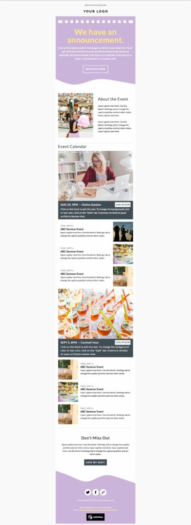 Event Marketing Email Templates – MasterBundles