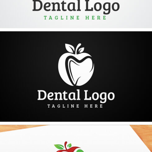 Apple dental logo. Fresh tooth logo design vector illustration ...
