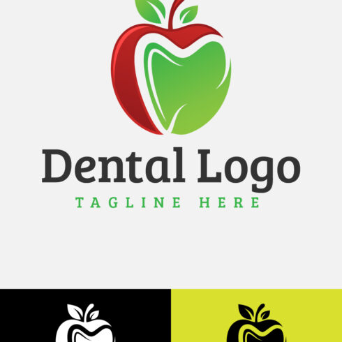 Apple dental logo. Fresh tooth logo design vector illustration ...