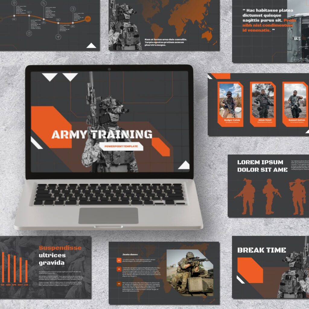 Army Training Powerpoint Template – MasterBundles