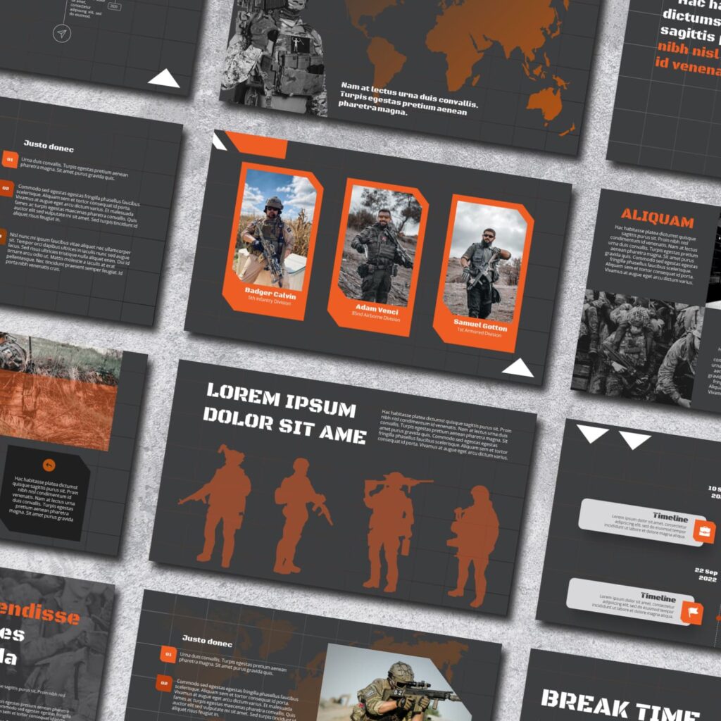 Army Training Powerpoint Template – MasterBundles