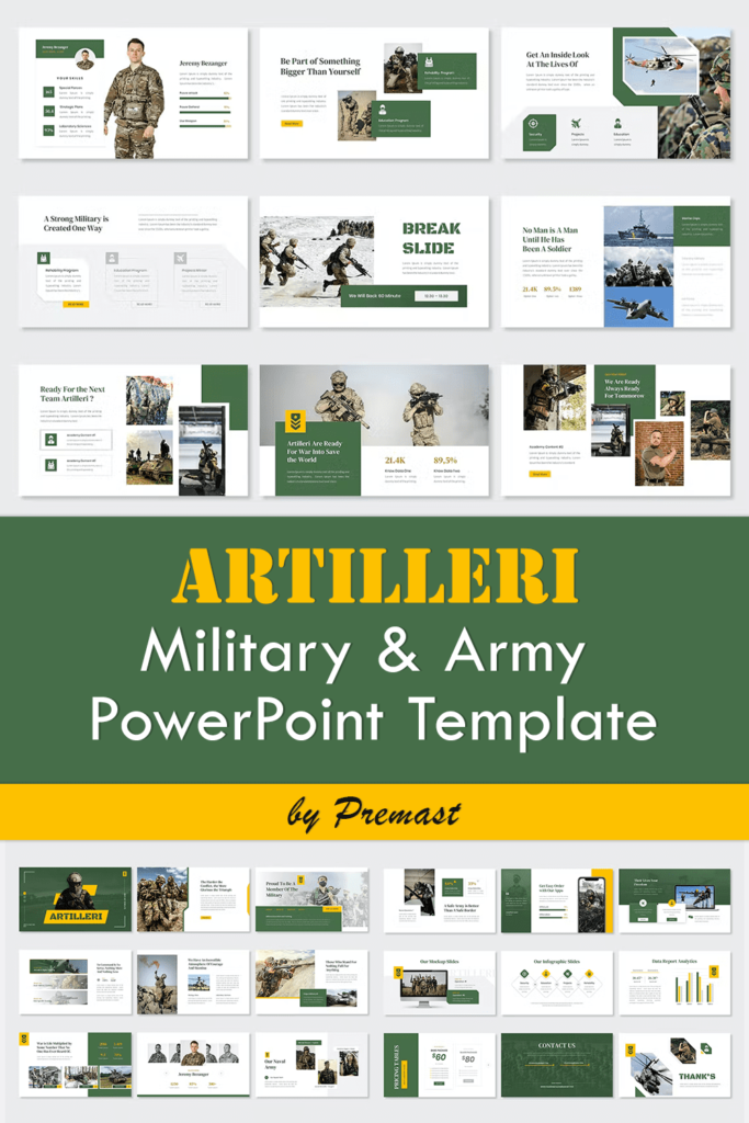 Artilleri — Military & Army PowerPoint Template – MasterBundles