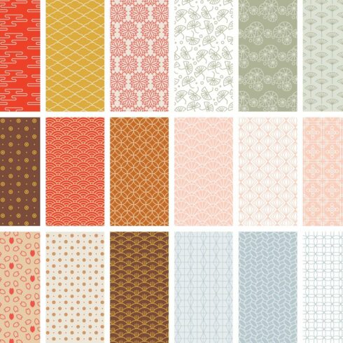 100 Asian Patterns | MasterBundles