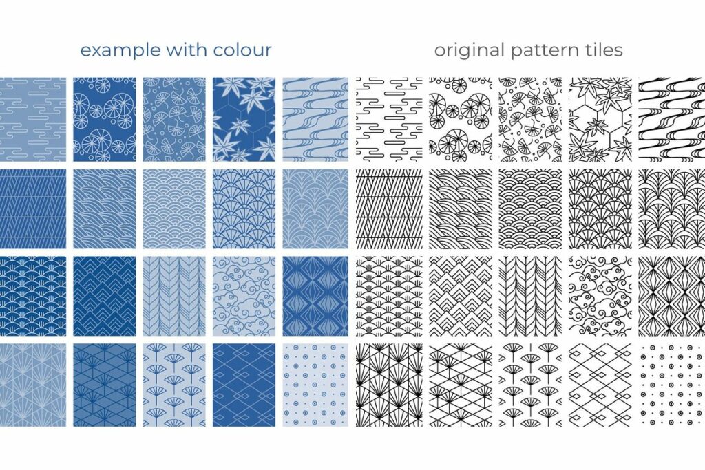 100 Asian Patterns – MasterBundles