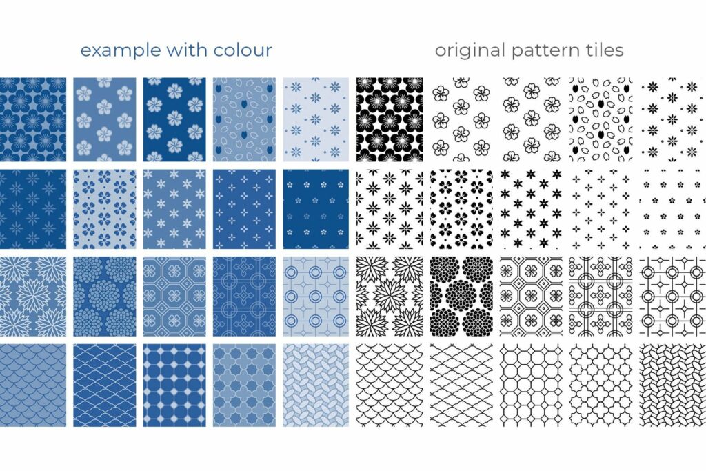 100 Asian Patterns – MasterBundles