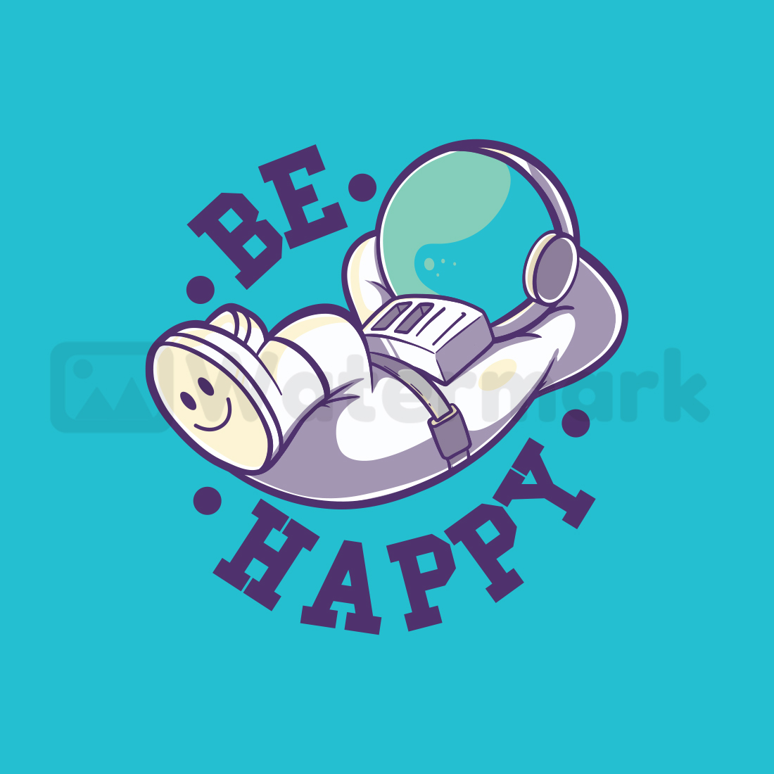 Happy Astronaut Graphics Design - MasterBundles