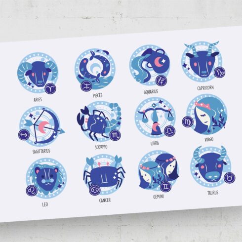 Cartoon Star Astrology Illustrations – MasterBundles