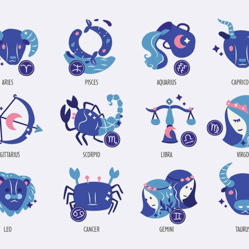 Cartoon Star Astrology Illustrations – MasterBundles