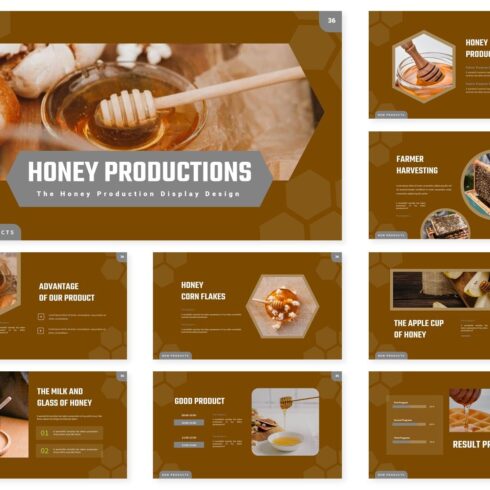 Honey Productions PowerPoint Template | Master Bundles