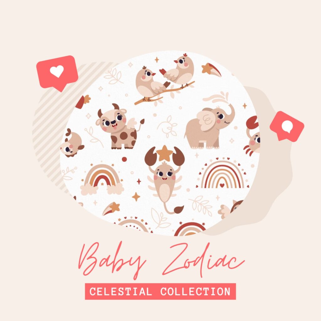 Baby Zodiac. Celestial Collection – MasterBundles