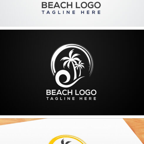 Tropical Beach Modern Logo Vector Graphics| MasterBundles