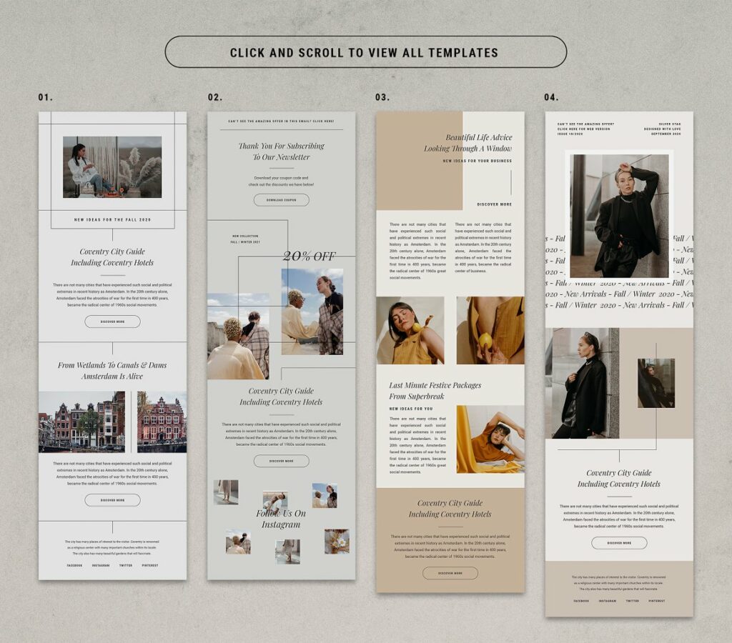 Bella - Chic Newsletter Templates – MasterBundles