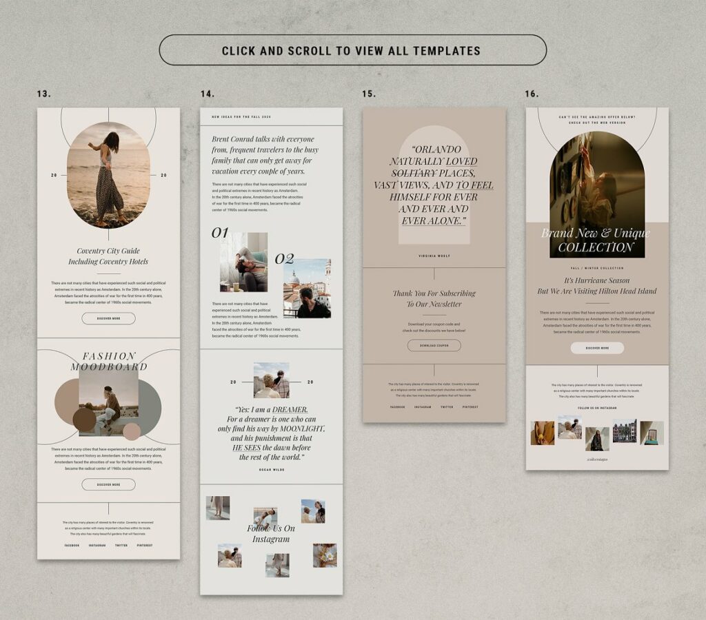 Bella - Chic Newsletter Templates – MasterBundles