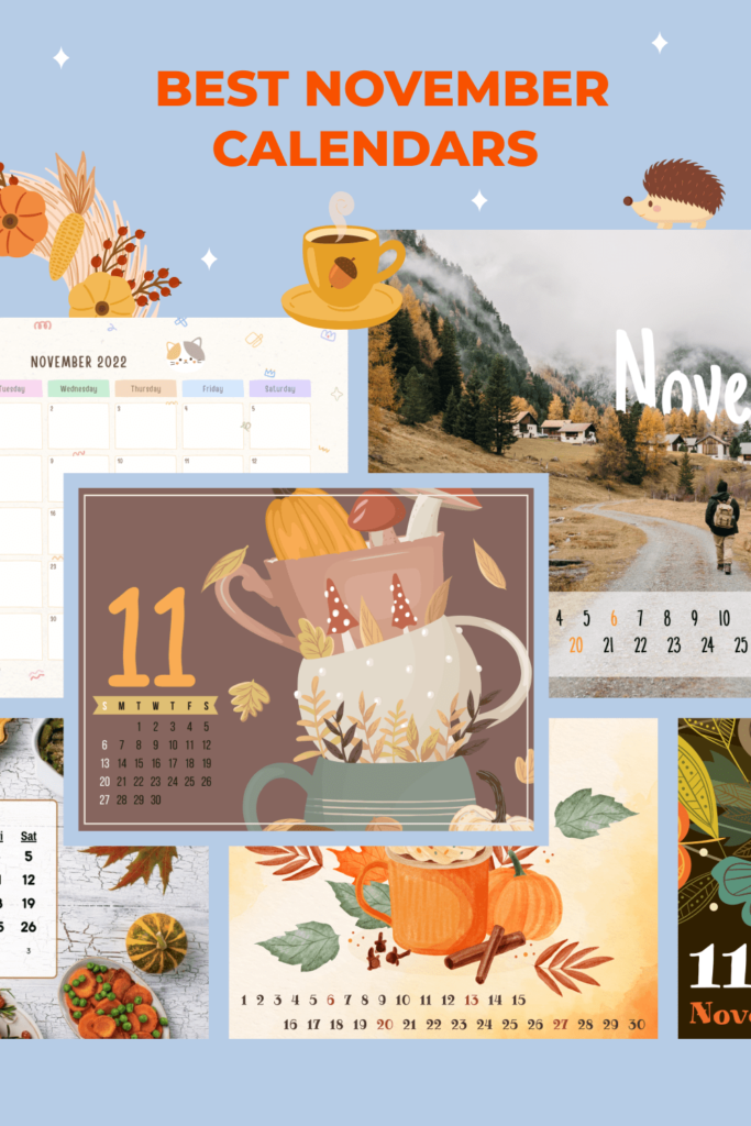 40+ Best Printable November Calendar Designs for 2022