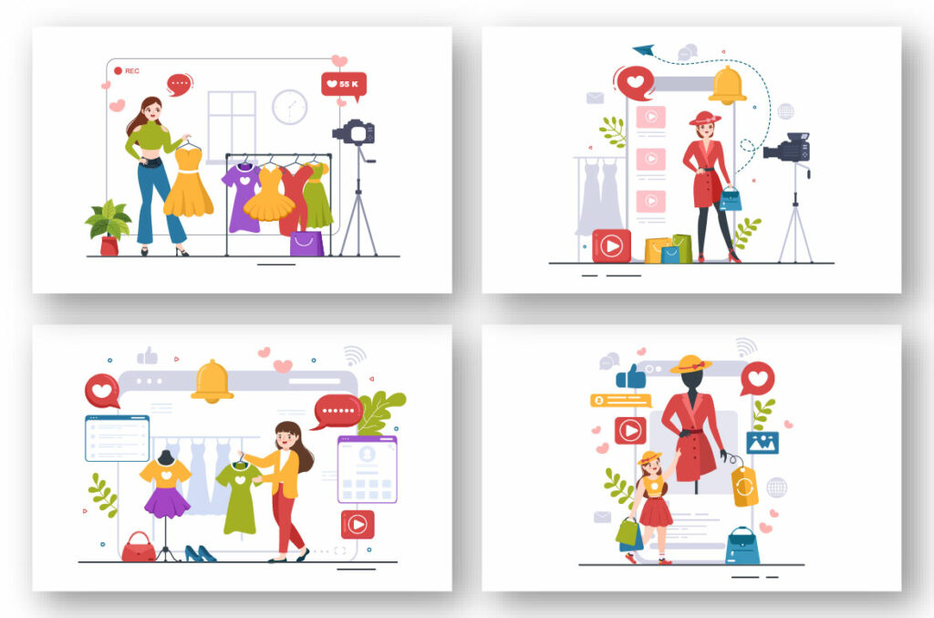 13 Beauty and Fashion Blog Illustration - MasterBundles