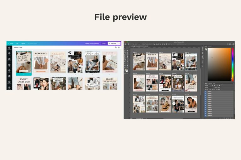 Blogger & Influencer Email Templates – MasterBundles