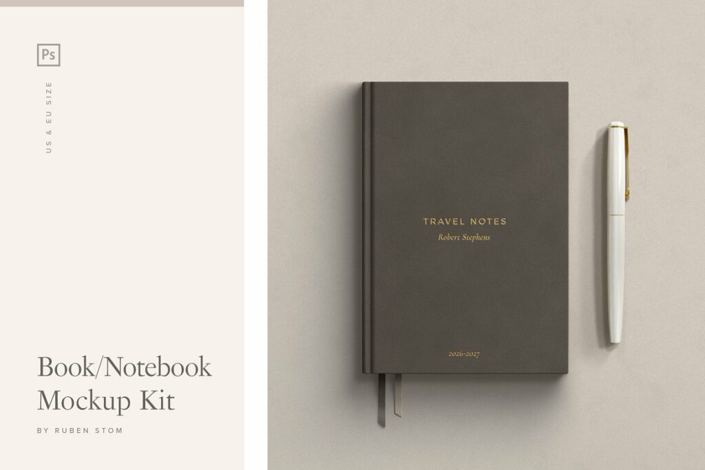 Book/Notebook Mockup Kit – MasterBundles