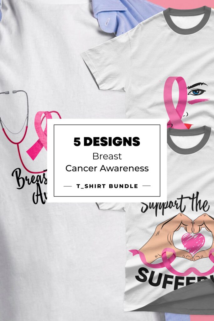 Breast Cancer Awareness SVG T-shirt Designs Bundle – MasterBundles