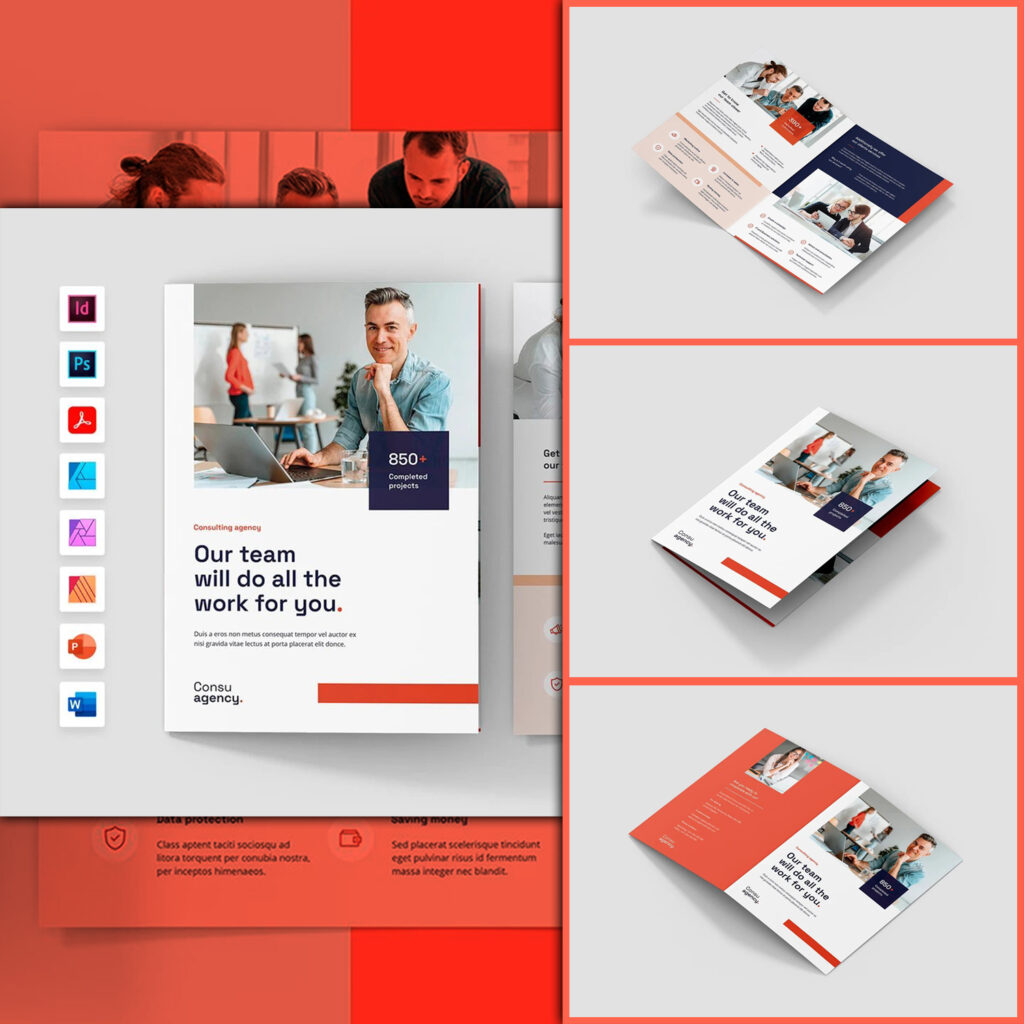 Consulting Agency Brochure Bi-Fold – MasterBundles