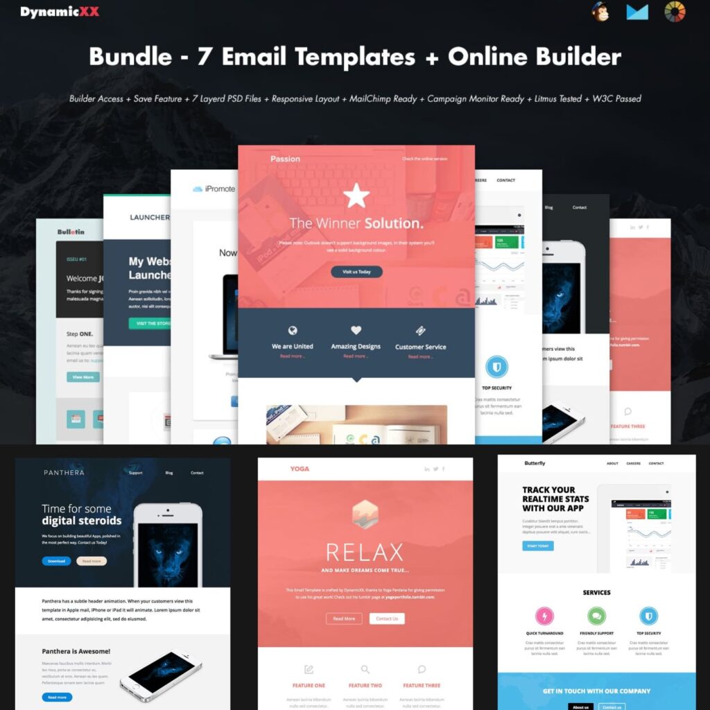 Ultimo - Bundle Of 32 Email Templates – MasterBundles