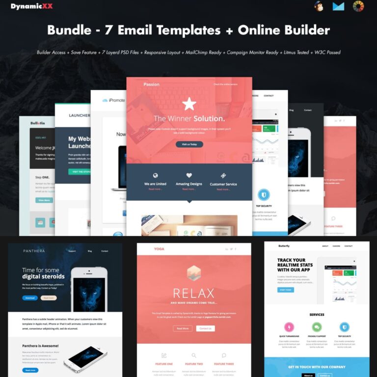 Ultimo - Bundle Of 32 Email Templates – MasterBundles