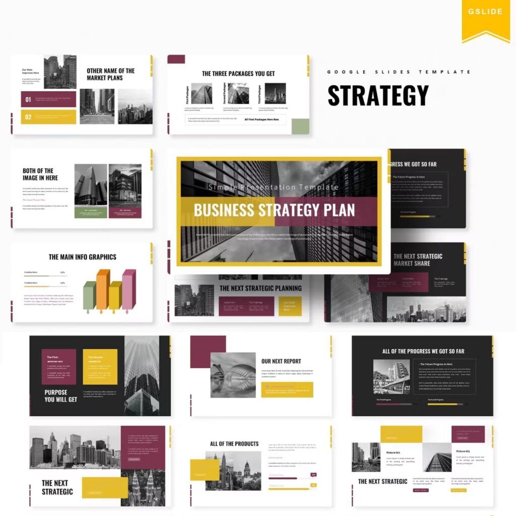 Business Strategy Plan | Google Slides Template – MasterBundles