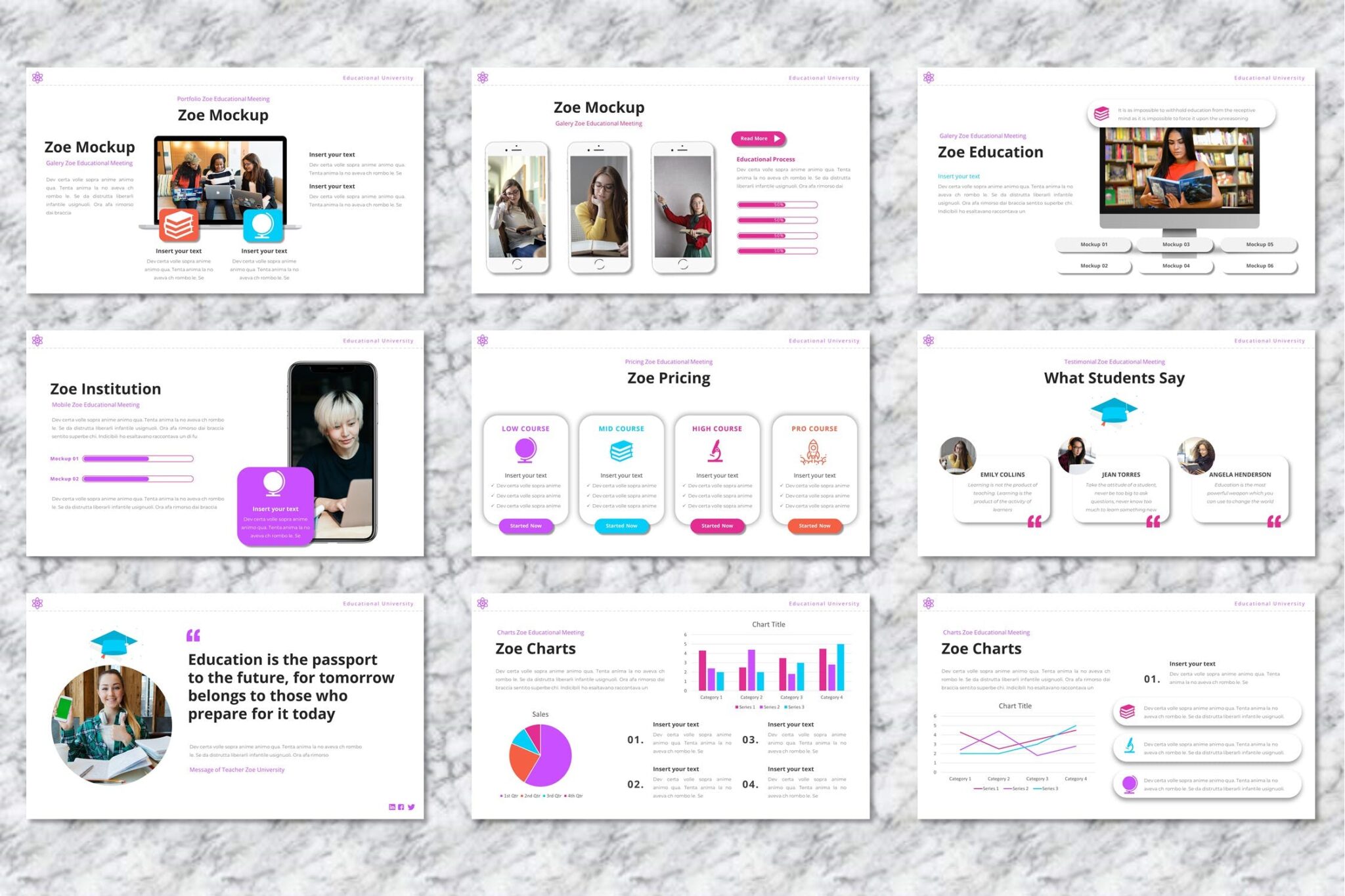 Zoe - University Powerpoint Templates – MasterBundles