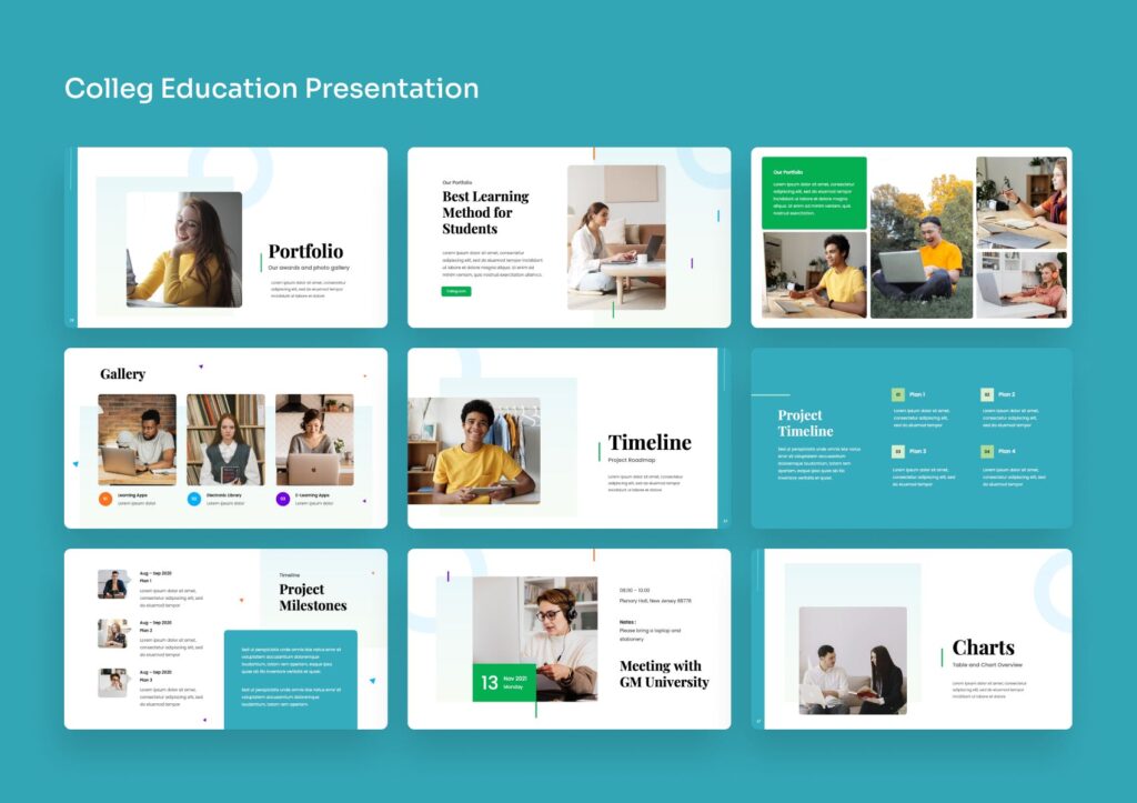Colleg – Education PowerPoint Presentation Template – MasterBundles