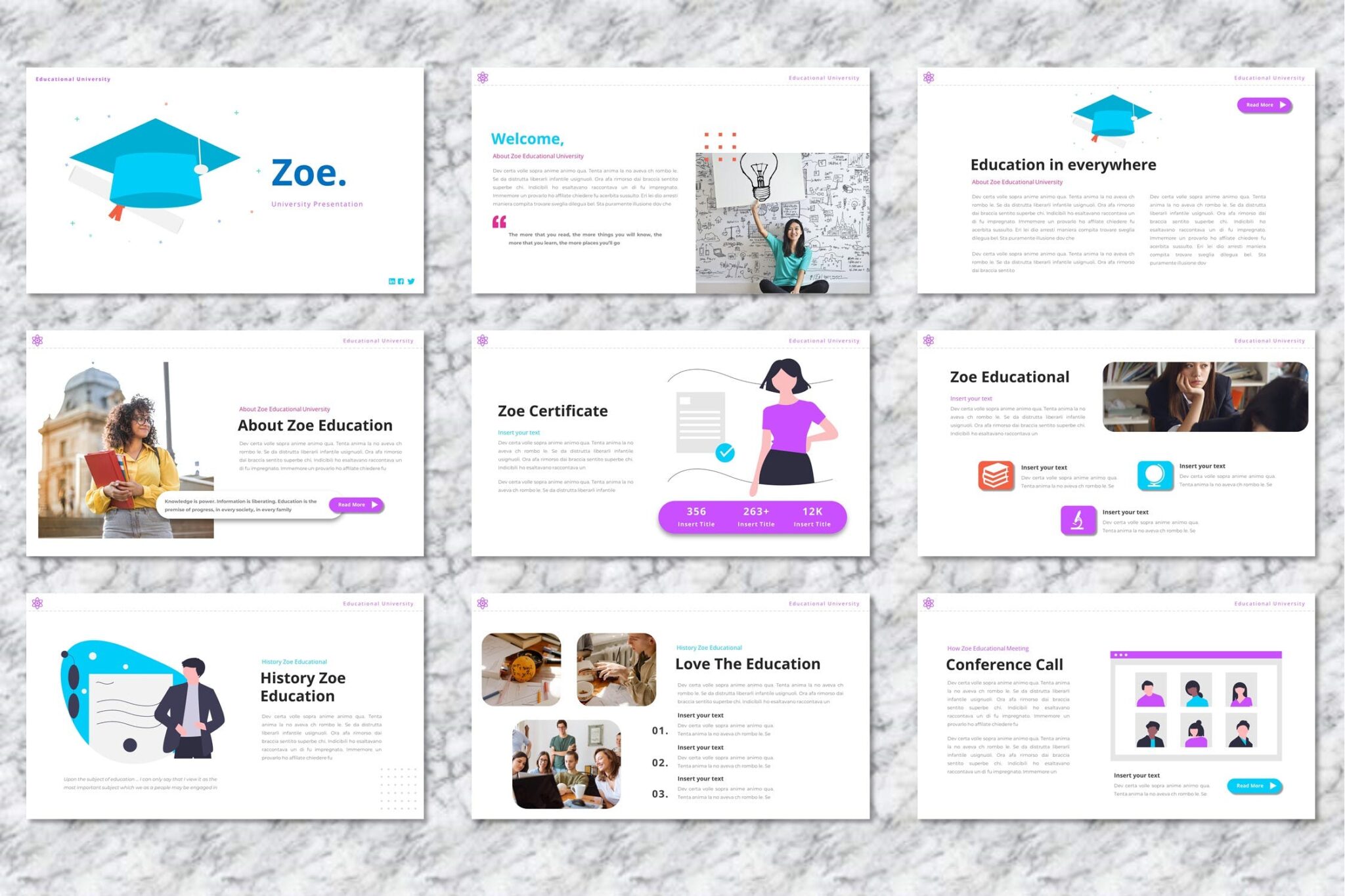 Zoe - University Powerpoint Templates – MasterBundles