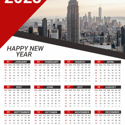 Best Wall Calendar Design Template | MasterBundles