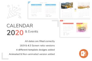 Calendar & Events Powerpoint Template – MasterBundles