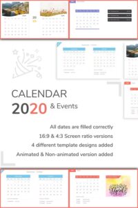 Calendar & Events Powerpoint Template – MasterBundles