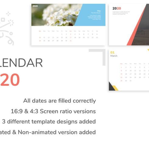 Calendar Powerpoint Template | MasterBundles